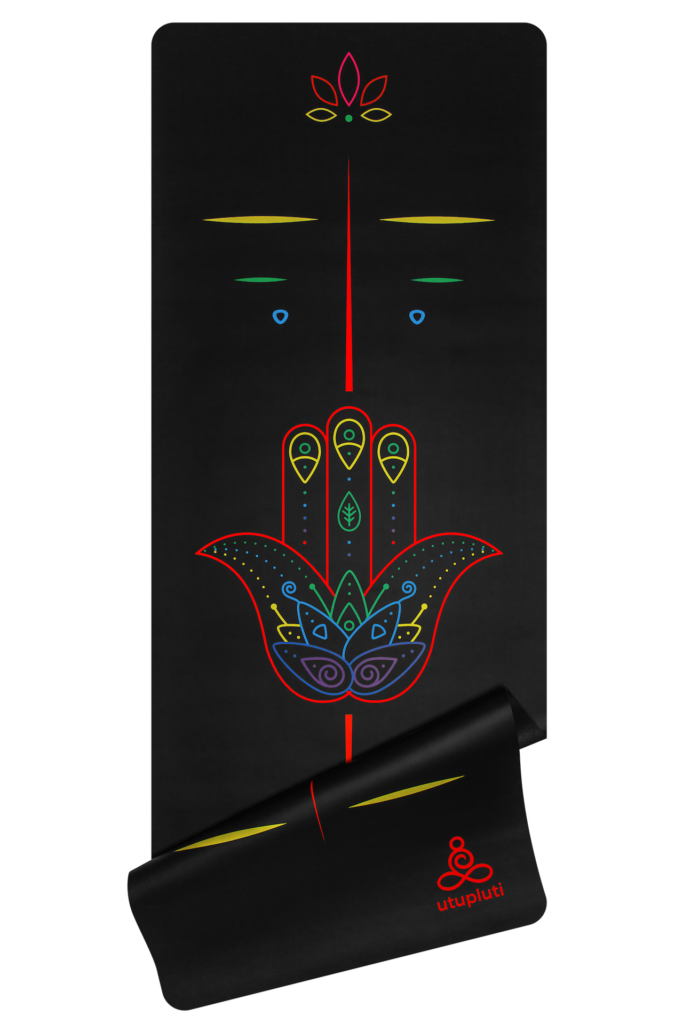 Utupluti PU Color Print Black - Utupluti - Maty do jogi